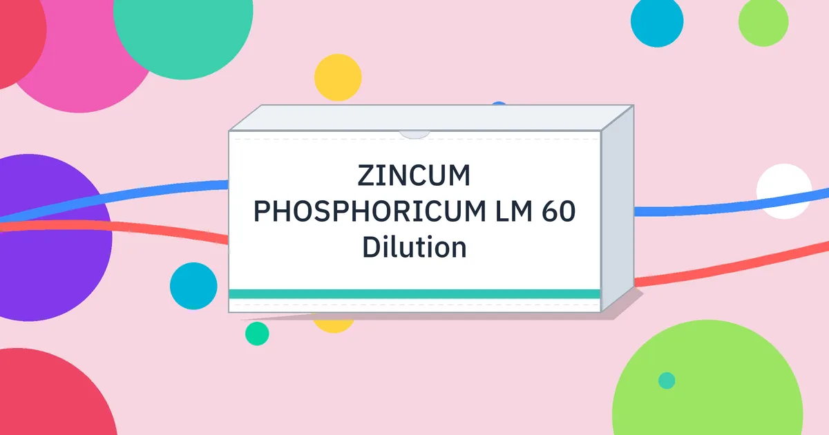 Symbolbild: Packung mit der Aufschrift ZINCUM PHOSPHORICUM LM 60 Dilution (PZN 13297869) – Verfügbarkeit und Bezug in Apotheken in Frankfurt am Main