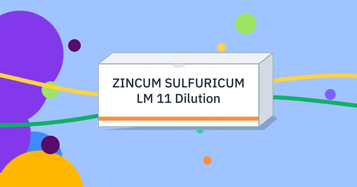 Symbolbild: Packung mit der Aufschrift ZINCUM SULFURICUM LM 11 Dilution (PZN 13300100) – Verfügbarkeit und Bezug in Apotheken in Frankfurt am Main