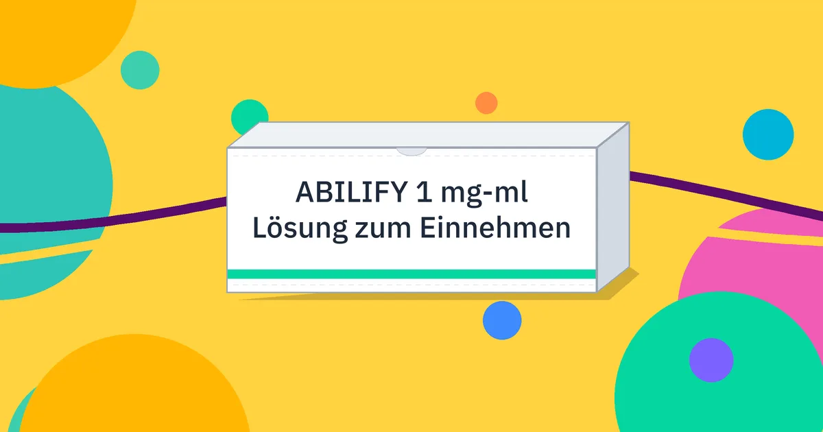 Symbolbild: Packung mit der Aufschrift ABILIFY 1 mg-ml Lösung zum Einnehmen (PZN 04744625) – Verfügbarkeit und Bezug in Apotheken in Frankfurt am Main