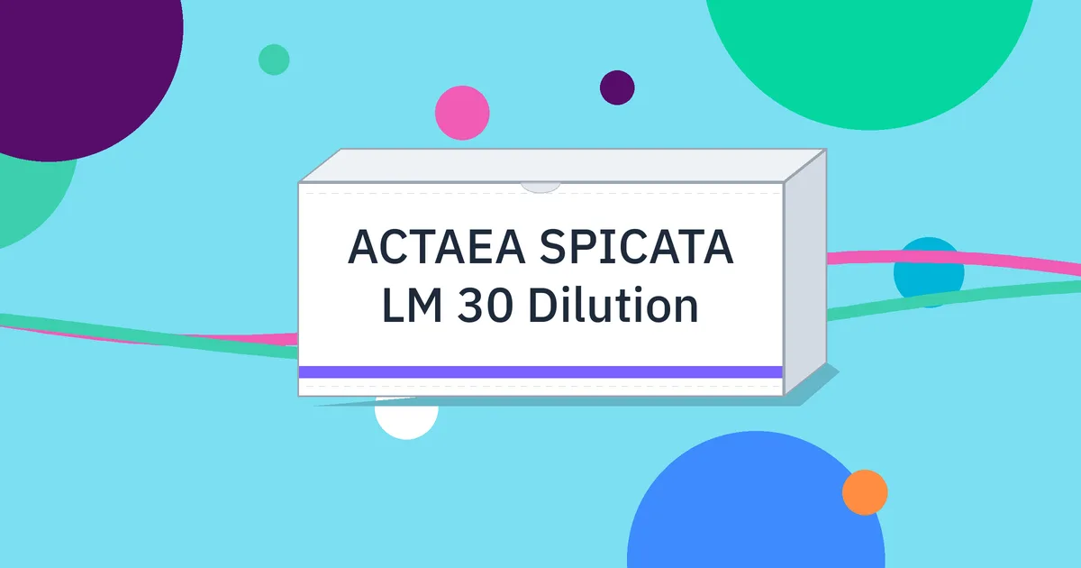Symbolbild: Packung mit der Aufschrift ACTAEA SPICATA LM 30 Dilution (PZN 13293943) – Verfügbarkeit und Bezug in Apotheken in Frankfurt am Main