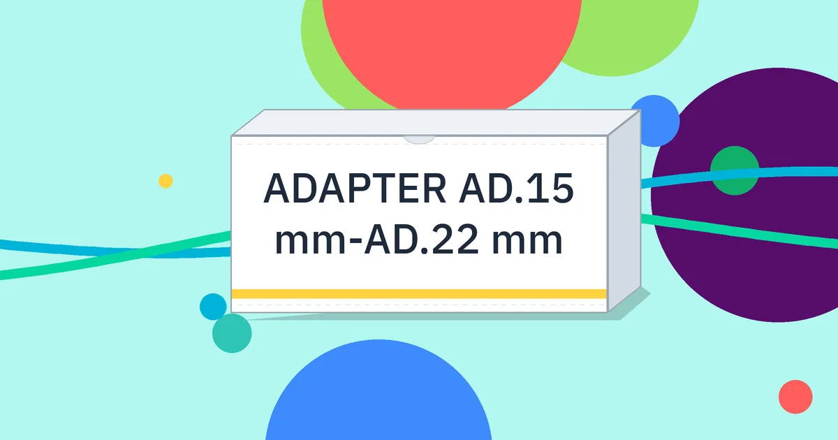 Symbolbild: Packung mit der Aufschrift ADAPTER AD.15 mm-AD.22 mm (PZN 16159820) – Verfügbarkeit und Bezug in Apotheken in Frankfurt am Main