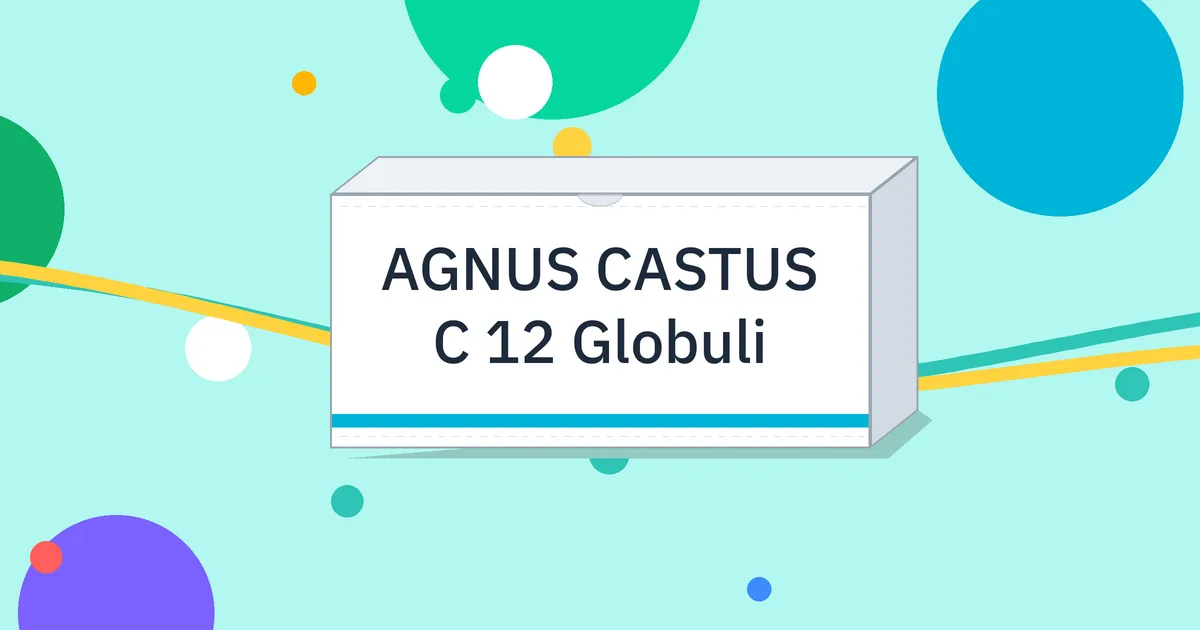 Symbolbild: Packung mit der Aufschrift AGNUS CASTUS C 12 Globuli (PZN 20784363) – Verfügbarkeit und Bezug in Apotheken in Frankfurt am Main