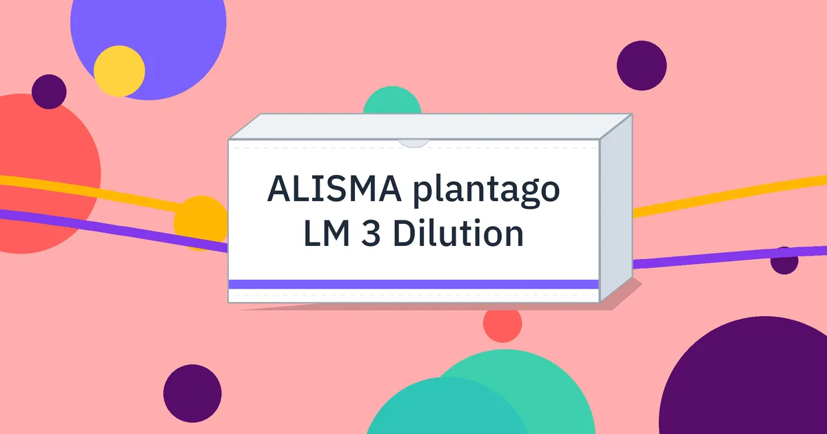 Symbolbild: Packung mit der Aufschrift ALISMA plantago LM 3 Dilution (PZN 13310512) – Verfügbarkeit und Bezug in Apotheken in Frankfurt am Main