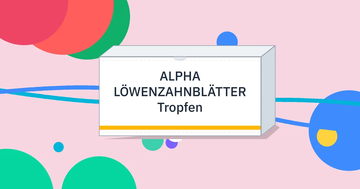 Symbolbild: Packung mit der Aufschrift ALPHA LÖWENZAHNBLÄTTER Tropfen (PZN 12571009) – Verfügbarkeit und Bezug in Apotheken in Frankfurt am Main