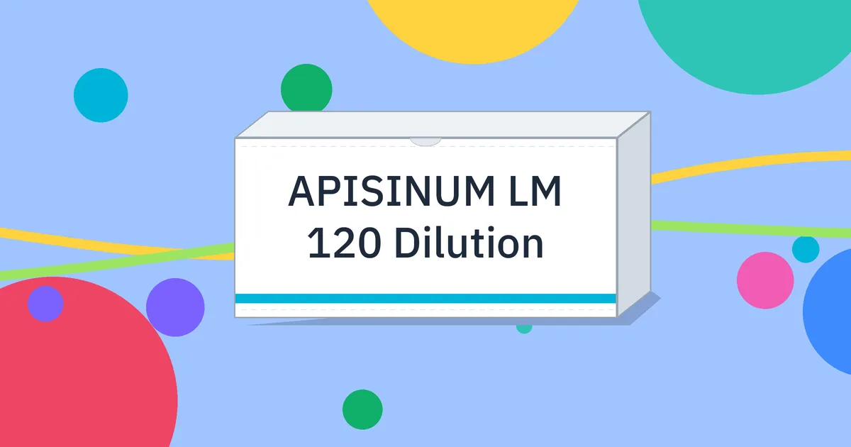 Symbolbild: Packung mit der Aufschrift APISINUM LM 120 Dilution (PZN 12457058) – Verfügbarkeit und Bezug in Apotheken in Frankfurt am Main