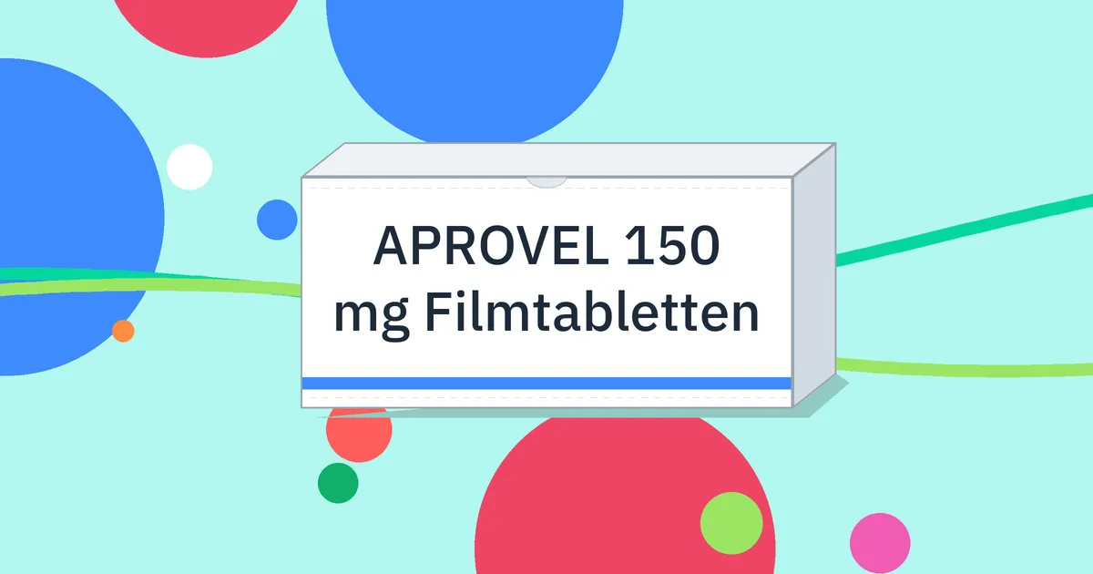 Symbolbild: Packung mit der Aufschrift APROVEL 150 mg Filmtabletten (PZN 06839850) – Verfügbarkeit und Bezug in Apotheken in Frankfurt am Main