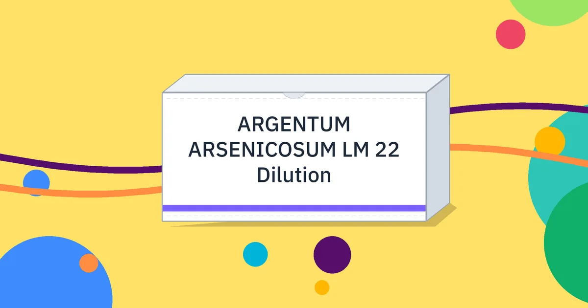 Symbolbild: Packung mit der Aufschrift ARGENTUM ARSENICOSUM LM 22 Dilution (PZN 12767020) – Verfügbarkeit und Bezug in Apotheken in Frankfurt am Main