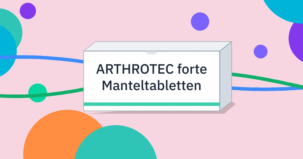 Symbolbild: Packung mit der Aufschrift ARTHROTEC forte Manteltabletten (PZN 17855898) – Verfügbarkeit und Bezug in Apotheken in Frankfurt am Main