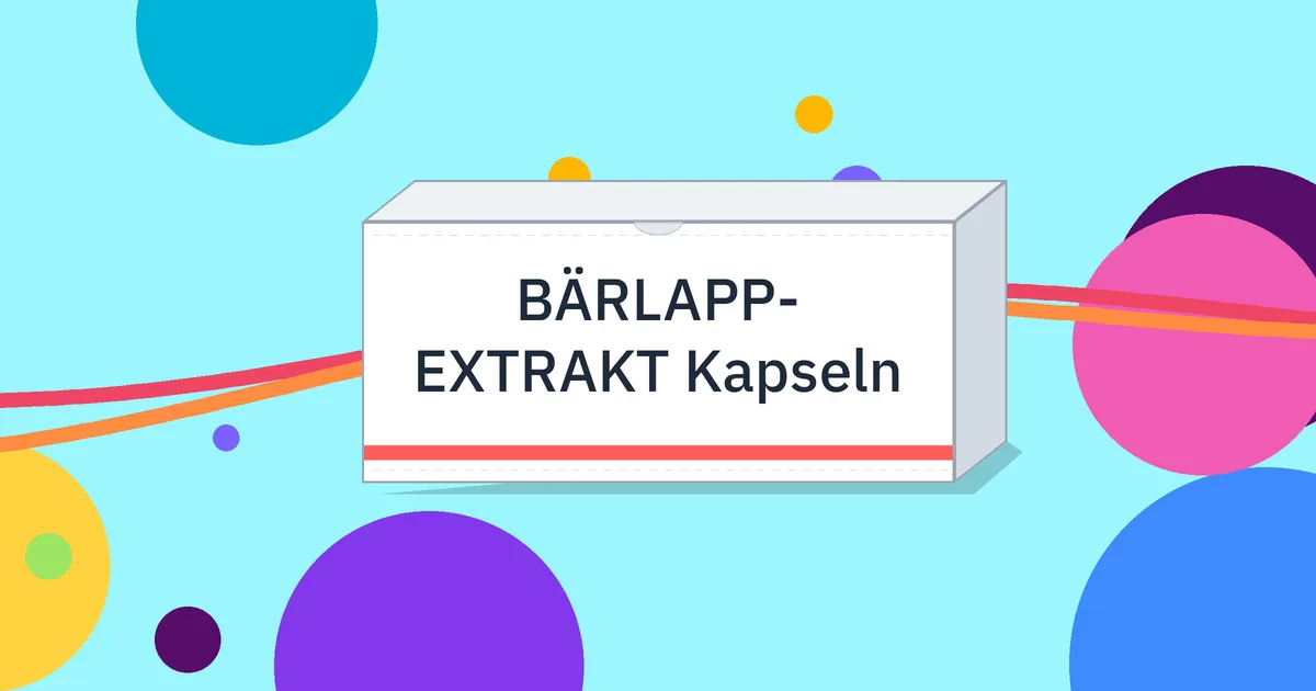 Symbolbild: Packung mit der Aufschrift BÄRLAPP-EXTRAKT Kapseln (PZN 18001879) – Verfügbarkeit und Bezug in Apotheken in Frankfurt am Main