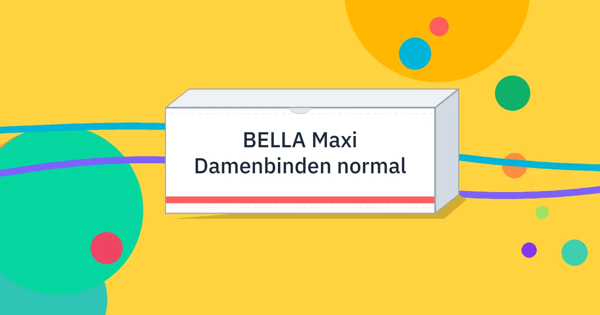 Symbolbild: Packung mit der Aufschrift BELLA Maxi Damenbinden normal (PZN 18816156) – Verfügbarkeit und Bezug in Apotheken in Frankfurt am Main