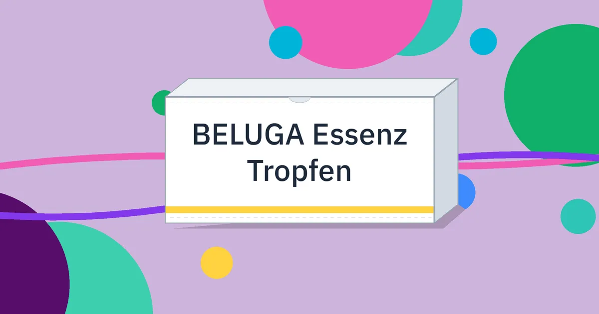 Symbolbild: Packung mit der Aufschrift BELUGA Essenz Tropfen (PZN 19406897) – Verfügbarkeit und Bezug in Apotheken in Frankfurt am Main