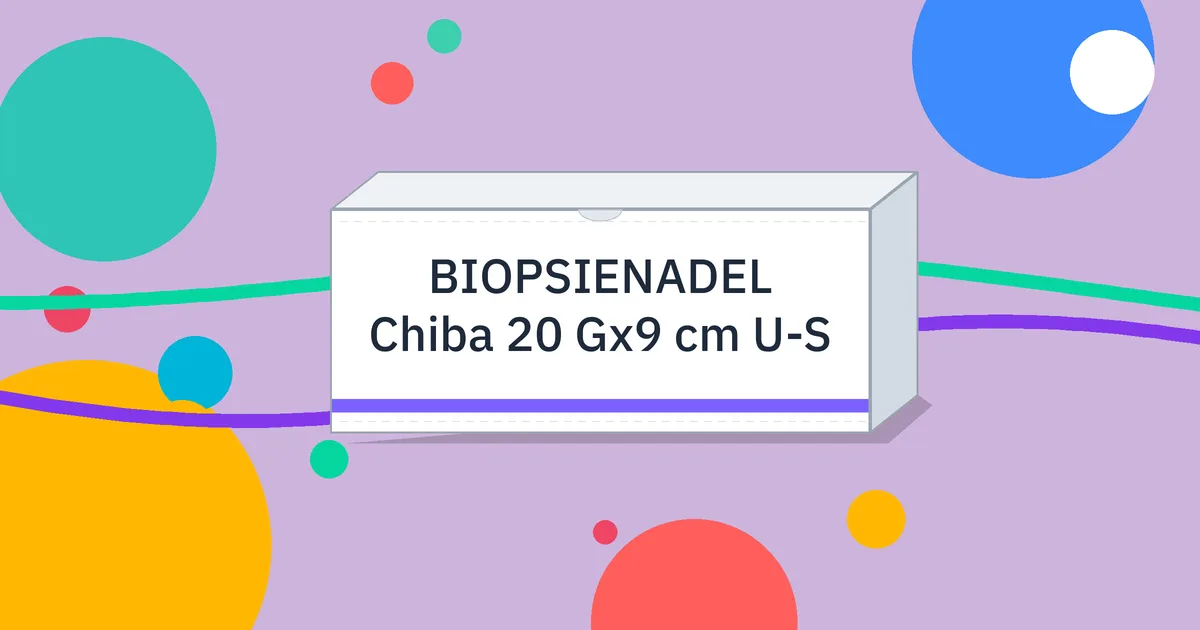 Symbolbild: Packung mit der Aufschrift BIOPSIENADEL Chiba 20 Gx9 cm U-S (PZN 06771425) – Verfügbarkeit und Bezug in Apotheken in Frankfurt am Main