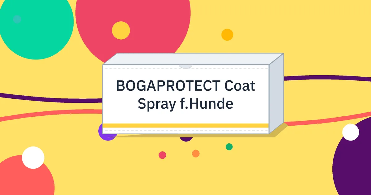 Symbolbild: Packung mit der Aufschrift BOGAPROTECT Coat Spray f.Hunde (PZN 15416344) – Verfügbarkeit und Bezug in Apotheken in Frankfurt am Main