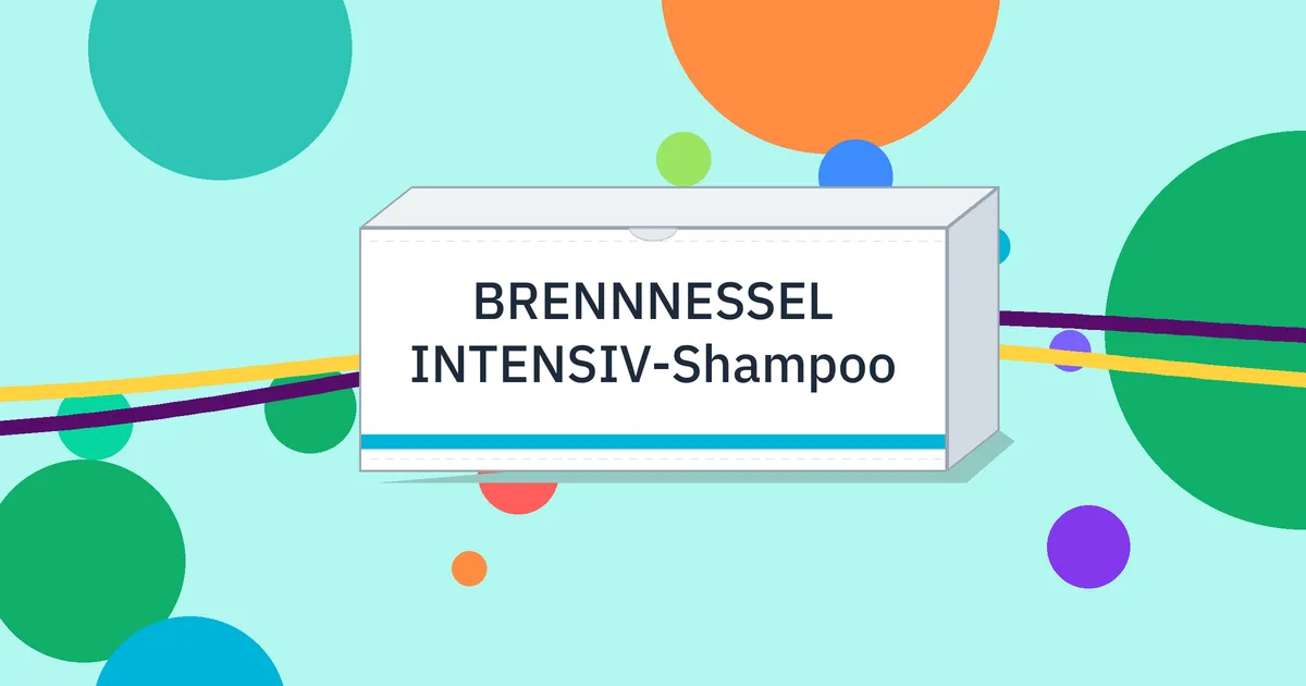 Symbolbild: Packung mit der Aufschrift BRENNNESSEL INTENSIV-Shampoo (PZN 06968688) – Verfügbarkeit und Bezug in Apotheken in Frankfurt am Main