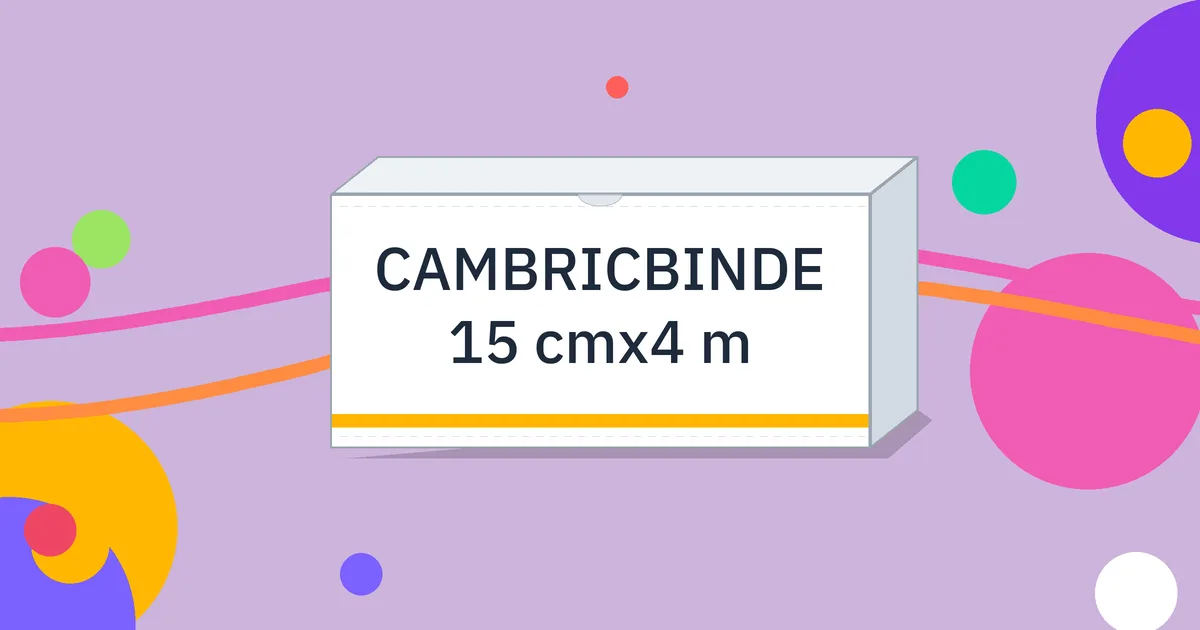 Symbolbild: Packung mit der Aufschrift CAMBRICBINDE 15 cmx4 m (PZN 01720127) – Verfügbarkeit und Bezug in Apotheken in Frankfurt am Main