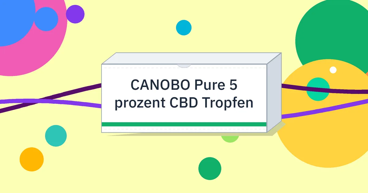 Symbolbild: Packung mit der Aufschrift CANOBO Pure 5 prozent CBD Tropfen (PZN 16756289) – Verfügbarkeit und Bezug in Apotheken in Frankfurt am Main