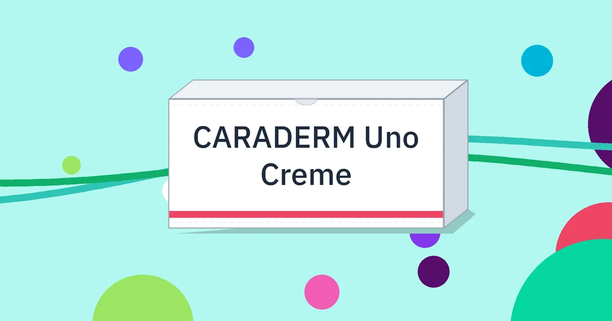 Symbolbild: Packung mit der Aufschrift CARADERM Uno Creme (PZN 00860406) – Verfügbarkeit und Bezug in Apotheken in Frankfurt am Main