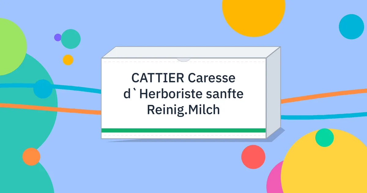 Symbolbild: Packung mit der Aufschrift CATTIER Caresse d`Herboriste sanfte Reinig.Milch (PZN 09282158) – Verfügbarkeit und Bezug in Apotheken in Frankfurt am Main