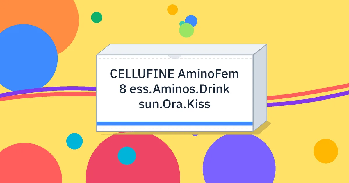 Symbolbild: Packung mit der Aufschrift CELLUFINE AminoFem 8 ess.Aminos.Drink sun.Ora.Kiss (PZN 19149644) – Verfügbarkeit und Bezug in Apotheken in Frankfurt am Main