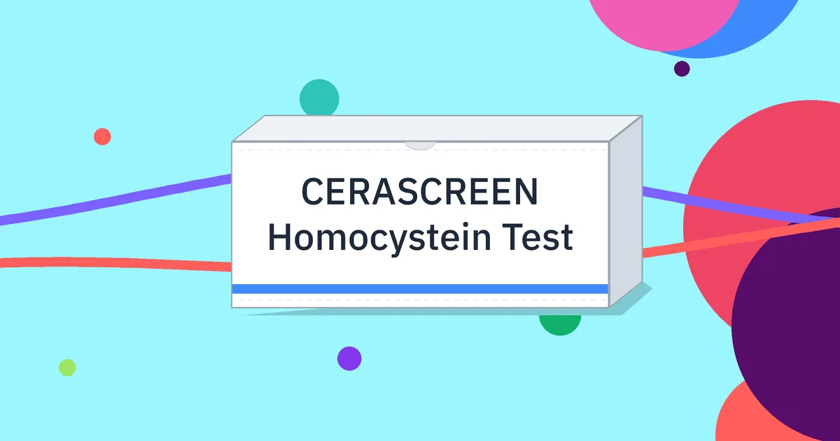 Symbolbild: Packung mit der Aufschrift CERASCREEN Homocystein Test (PZN 18114945) – Verfügbarkeit und Bezug in Apotheken in Frankfurt am Main