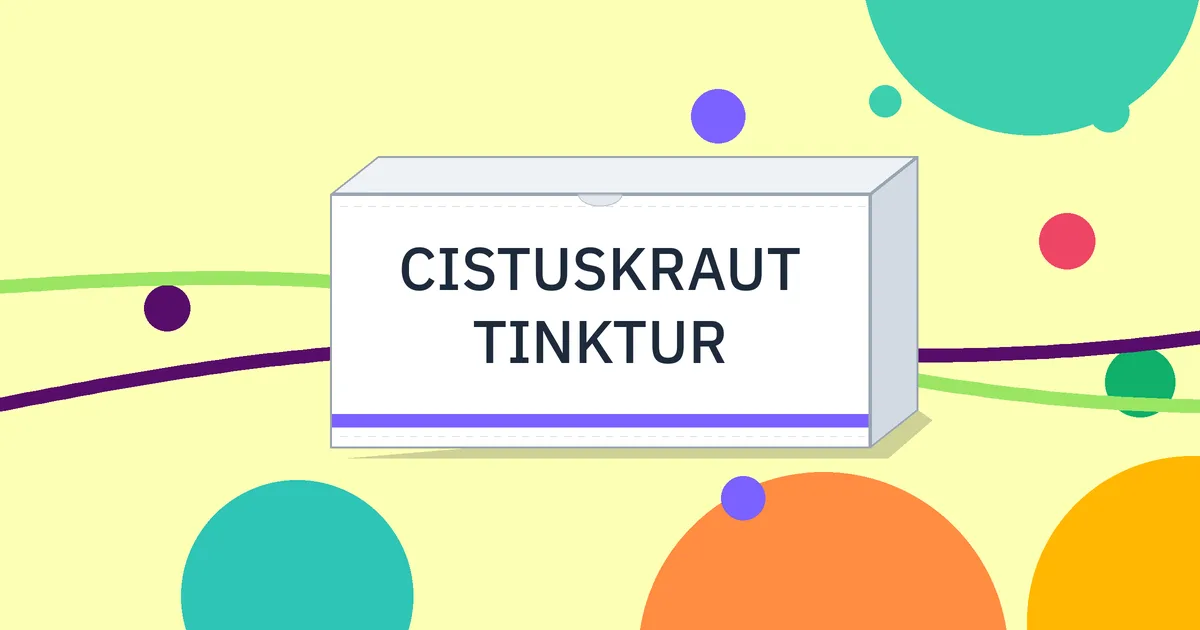 Symbolbild: Packung mit der Aufschrift CISTUSKRAUT TINKTUR (PZN 18880295) – Verfügbarkeit und Bezug in Apotheken in Frankfurt am Main