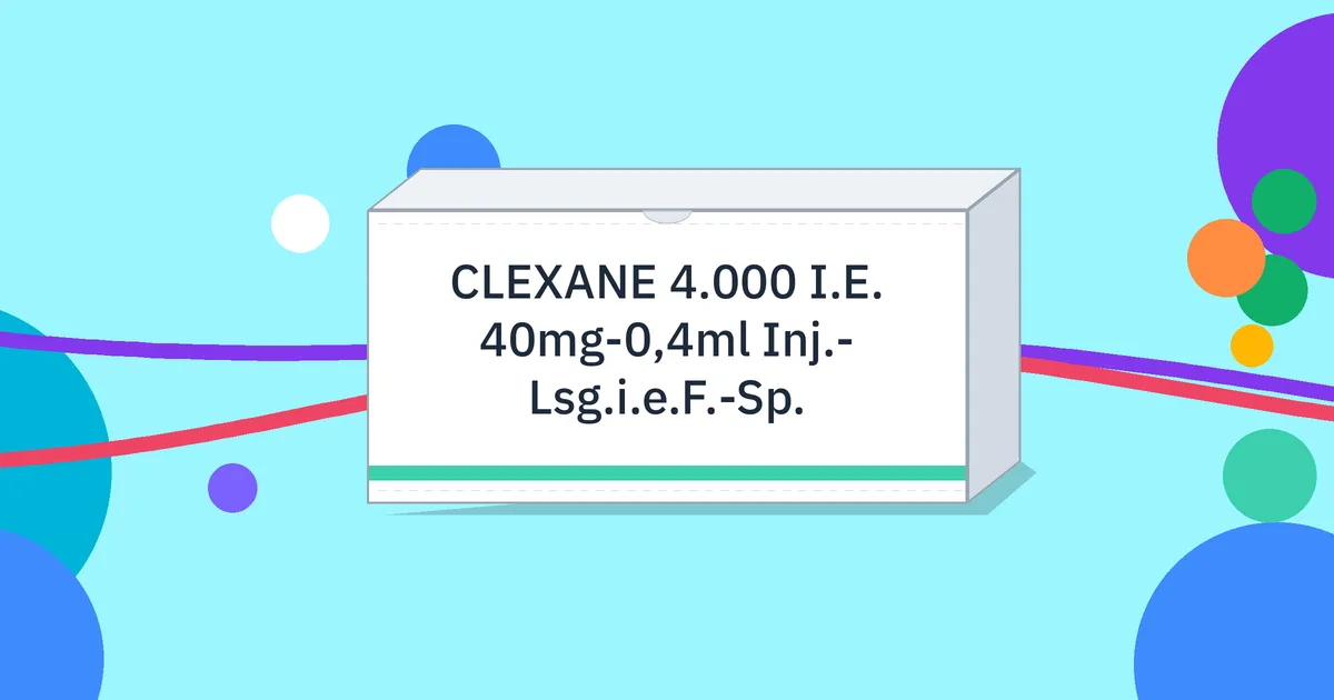 Symbolbild: Packung mit der Aufschrift CLEXANE 4.000 I.E. 40mg-0,4ml Inj.-Lsg.i.e.F.-Sp. (PZN 08448504) – Verfügbarkeit und Bezug in Apotheken in Frankfurt am Main