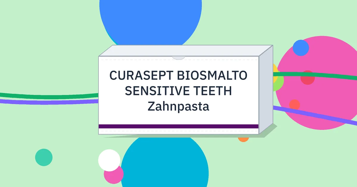 Symbolbild: Packung mit der Aufschrift CURASEPT BIOSMALTO SENSITIVE TEETH Zahnpasta (PZN 19223079) – Verfügbarkeit und Bezug in Apotheken in Frankfurt am Main