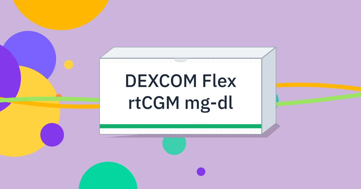 Symbolbild: Packung mit der Aufschrift DEXCOM Flex rtCGM mg-dl (PZN 20637165) – Verfügbarkeit und Bezug in Apotheken in Frankfurt am Main