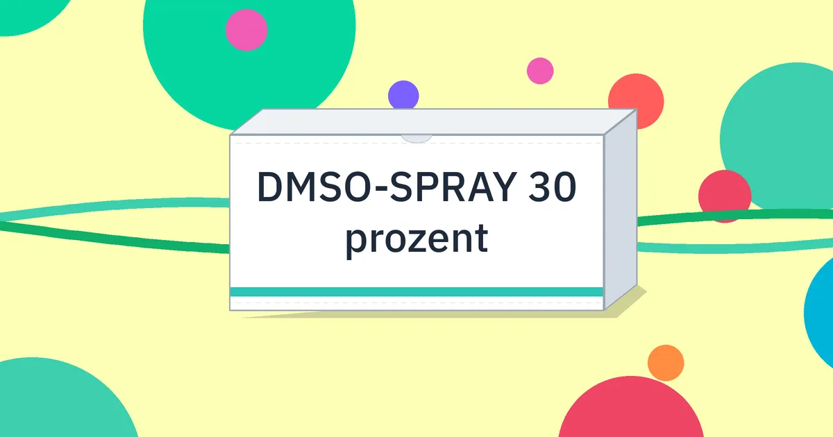 Symbolbild: Packung mit der Aufschrift DMSO-SPRAY 30 prozent (PZN 17205002) – Verfügbarkeit und Bezug in Apotheken in Frankfurt am Main
