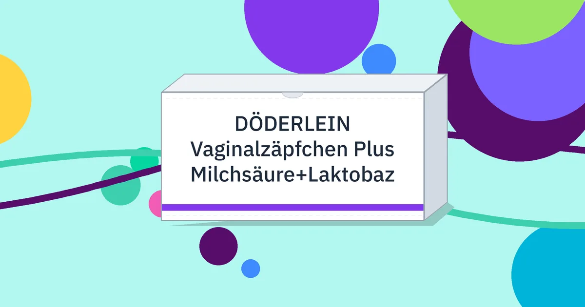 Symbolbild: Packung mit der Aufschrift DÖDERLEIN Vaginalzäpfchen Plus Milchsäure+Laktobaz (PZN 19777406) – Verfügbarkeit und Bezug in Apotheken in Frankfurt am Main