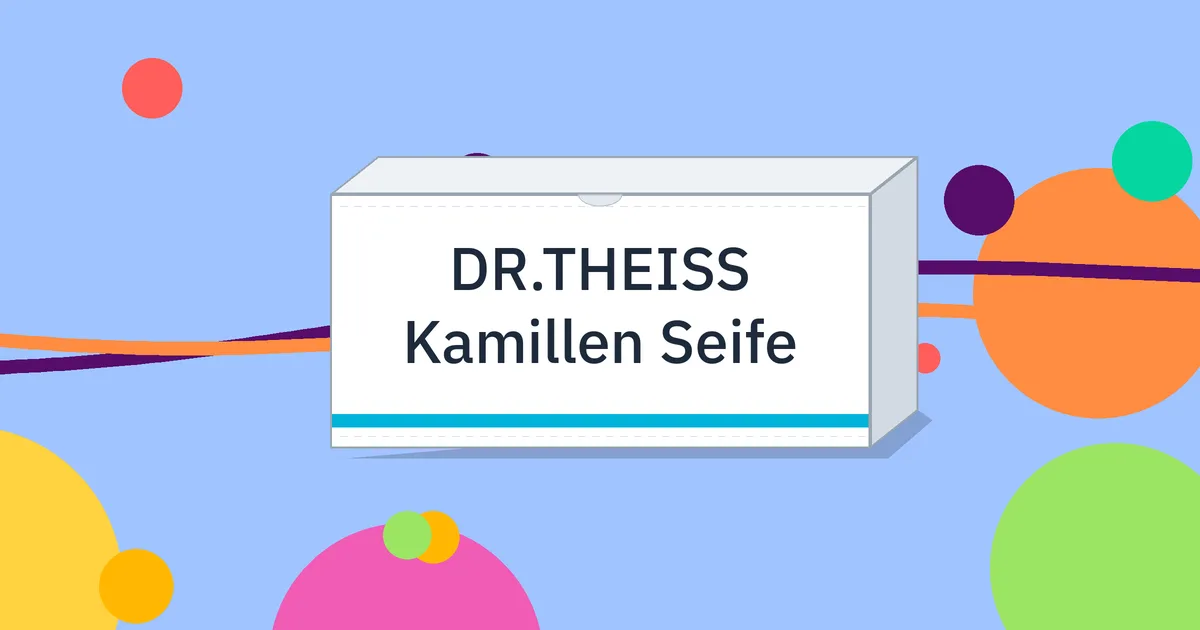 Symbolbild: Packung mit der Aufschrift DR.THEISS Kamillen Seife (PZN 03510368) – Verfügbarkeit und Bezug in Apotheken in Frankfurt am Main
