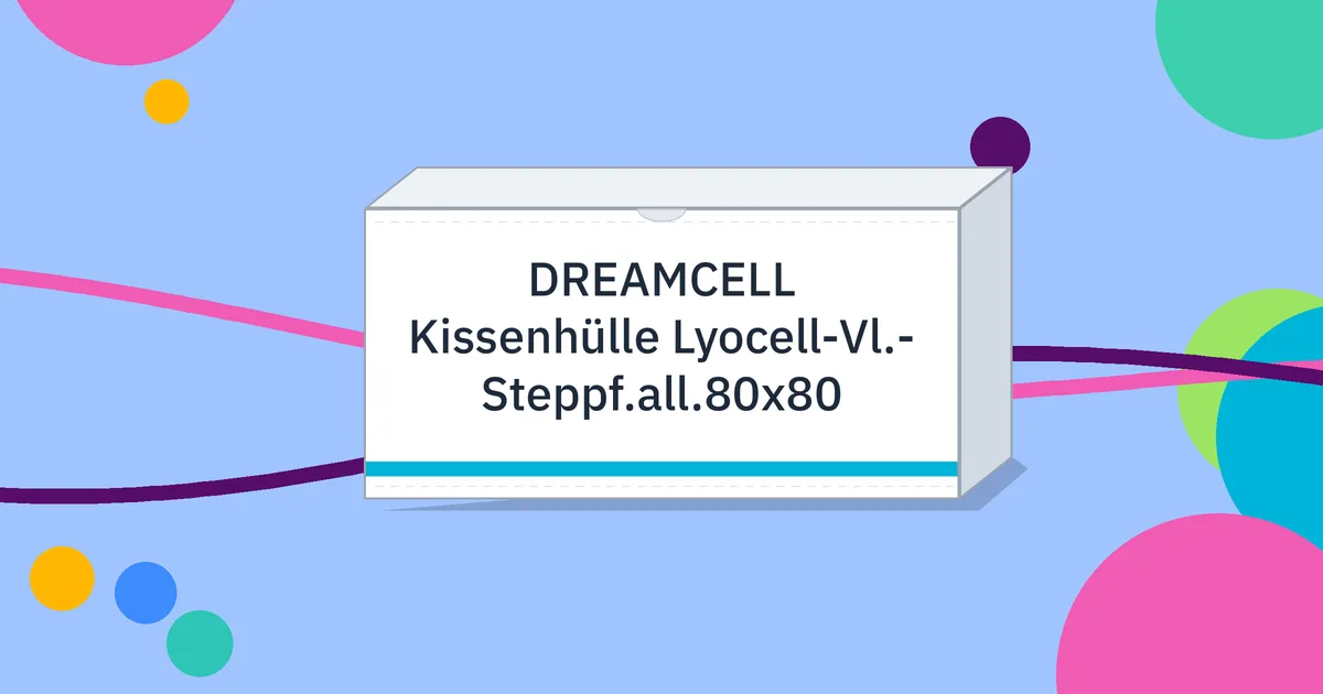 Symbolbild: Packung mit der Aufschrift DREAMCELL Kissenhülle Lyocell-Vl.-Steppf.all.80x80 (PZN 16895080) – Verfügbarkeit und Bezug in Apotheken in Frankfurt am Main