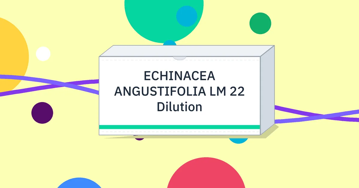 Symbolbild: Packung mit der Aufschrift ECHINACEA ANGUSTIFOLIA LM 22 Dilution (PZN 12844045) – Verfügbarkeit und Bezug in Apotheken in Frankfurt am Main