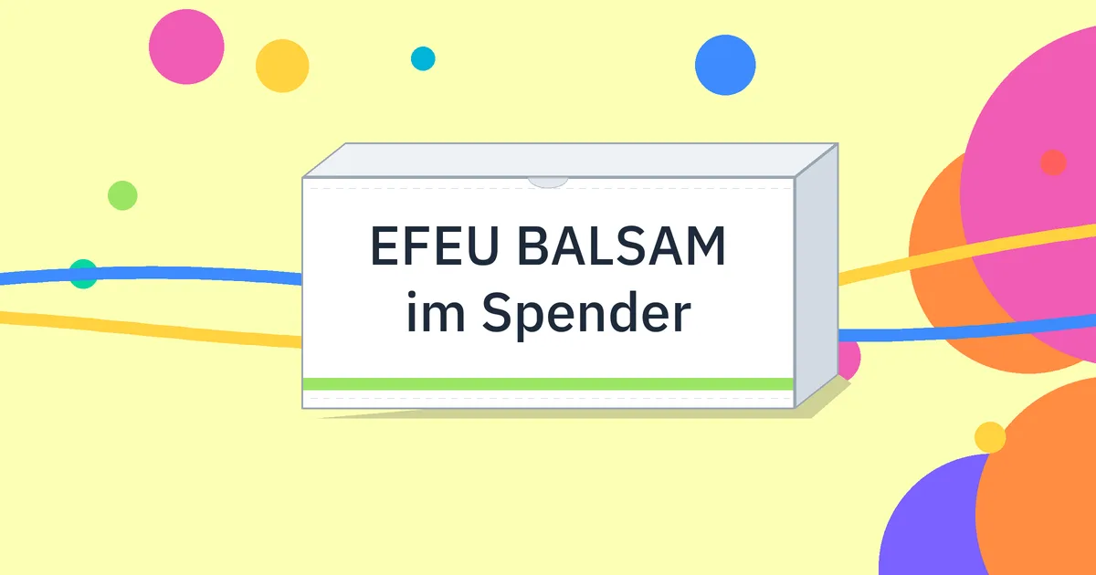 Symbolbild: Packung mit der Aufschrift EFEU BALSAM im Spender (PZN 11026379) – Verfügbarkeit und Bezug in Apotheken in Frankfurt am Main