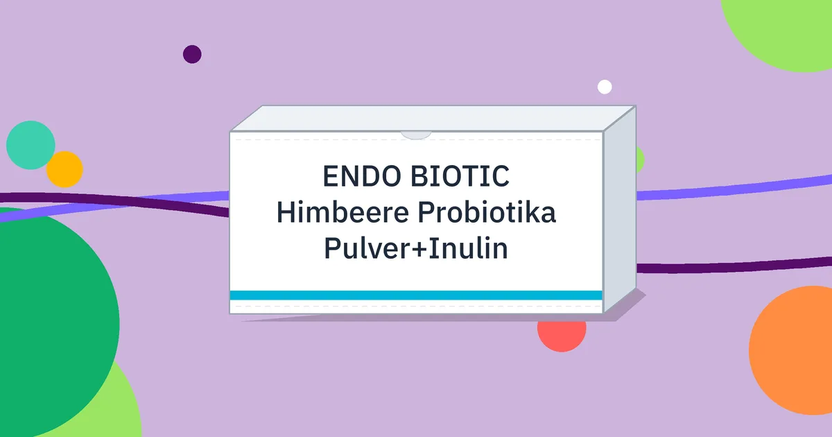 Symbolbild: Packung mit der Aufschrift ENDO BIOTIC Himbeere Probiotika Pulver+Inulin (PZN 18362034) – Verfügbarkeit und Bezug in Apotheken in Frankfurt am Main
