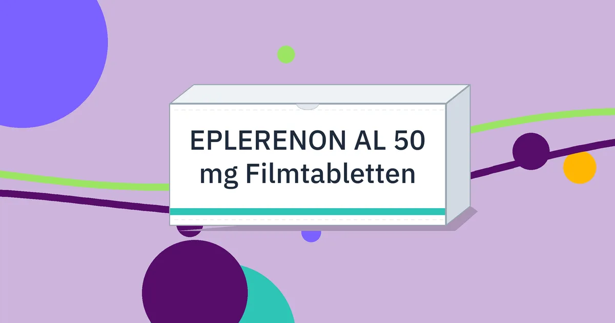 Symbolbild: Packung mit der Aufschrift EPLERENON AL 50 mg Filmtabletten (PZN 19855046) – Verfügbarkeit und Bezug in Apotheken in Frankfurt am Main