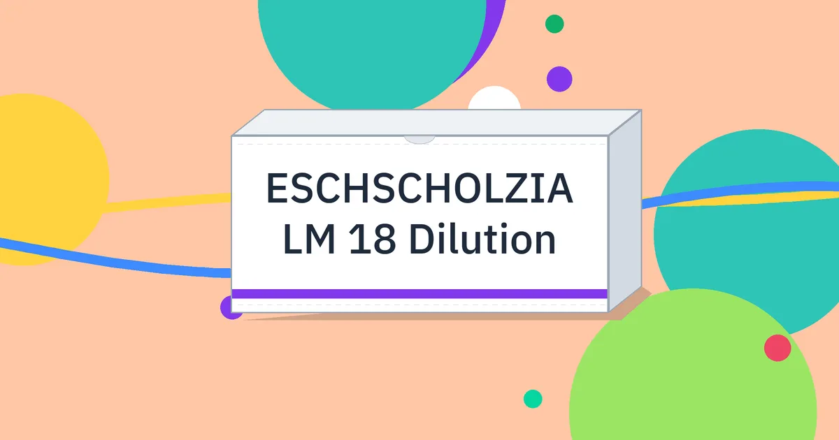 Symbolbild: Packung mit der Aufschrift ESCHSCHOLZIA LM 18 Dilution (PZN 13480036) – Verfügbarkeit und Bezug in Apotheken in Frankfurt am Main