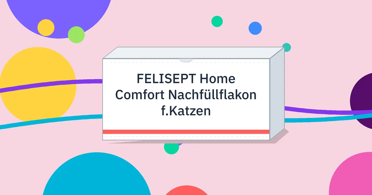 Symbolbild: Packung mit der Aufschrift FELISEPT Home Comfort Nachfüllflakon f.Katzen (PZN 12350159) – Verfügbarkeit und Bezug in Apotheken in Frankfurt am Main