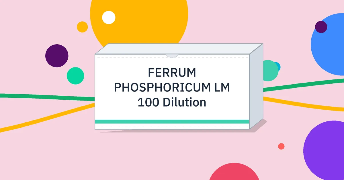 Symbolbild: Packung mit der Aufschrift FERRUM PHOSPHORICUM LM 100 Dilution (PZN 12852398) – Verfügbarkeit und Bezug in Apotheken in Frankfurt am Main