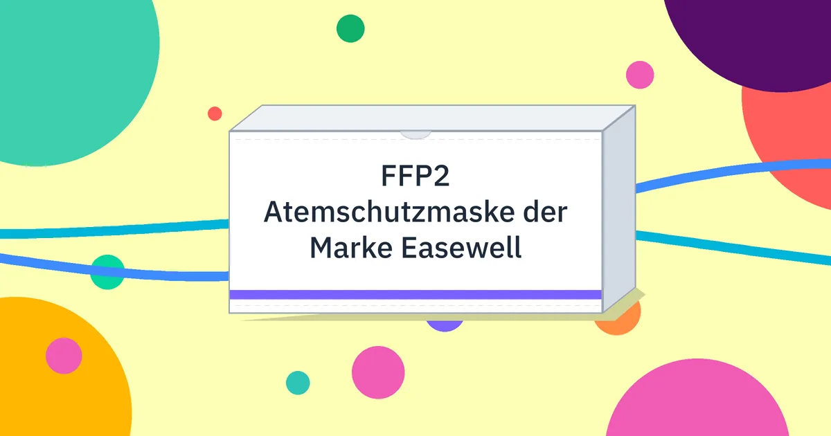 Symbolbild: Packung mit der Aufschrift FFP2 Atemschutzmaske der Marke Easewell (PZN 17149924) – Verfügbarkeit und Bezug in Apotheken in Frankfurt am Main