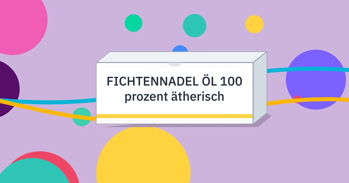Symbolbild: Packung mit der Aufschrift FICHTENNADEL ÖL 100 prozent ätherisch (PZN 07616661) – Verfügbarkeit und Bezug in Apotheken in Frankfurt am Main