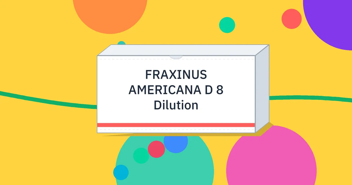 Symbolbild: Packung mit der Aufschrift FRAXINUS AMERICANA D 8 Dilution (PZN 07595568) – Verfügbarkeit und Bezug in Apotheken in Frankfurt am Main