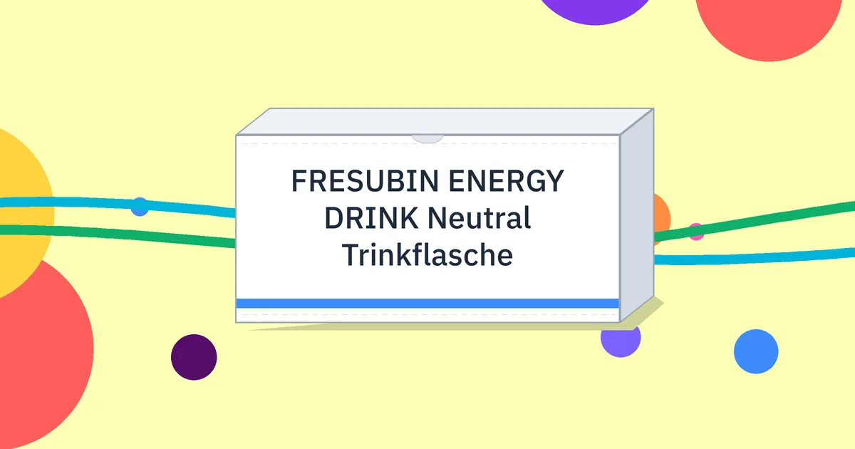 Symbolbild: Packung mit der Aufschrift FRESUBIN ENERGY DRINK Neutral Trinkflasche (PZN 02174744) – Verfügbarkeit und Bezug in Apotheken in Frankfurt am Main