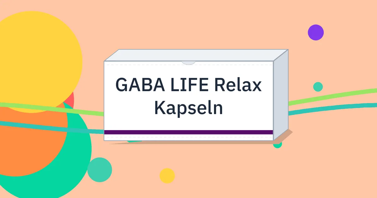 Symbolbild: Packung mit der Aufschrift GABA LIFE Relax Kapseln (PZN 09669147) – Verfügbarkeit und Bezug in Apotheken in Frankfurt am Main