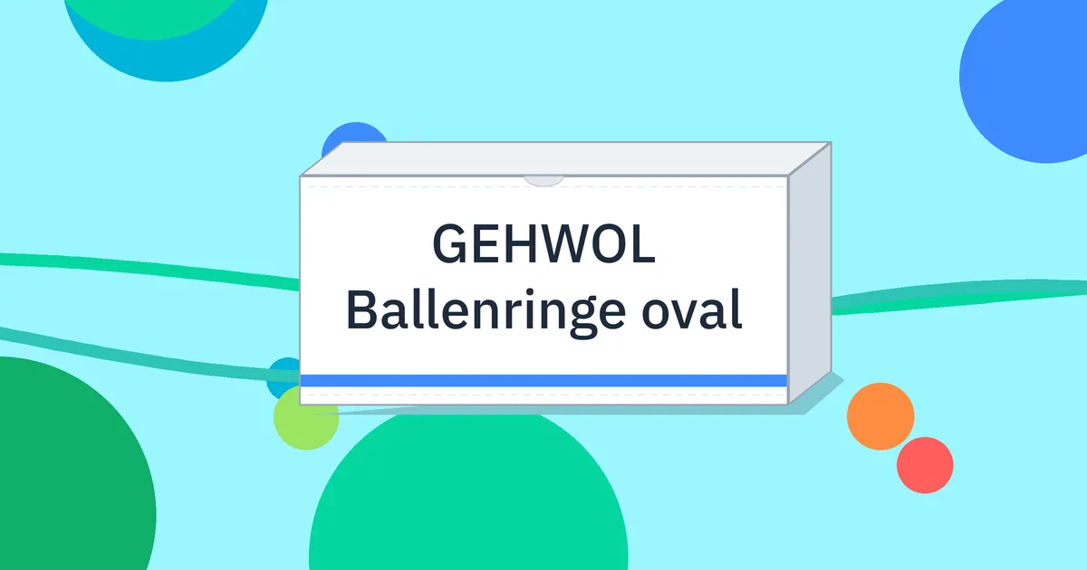 Symbolbild: Packung mit der Aufschrift GEHWOL Ballenringe oval (PZN 19301224) – Verfügbarkeit und Bezug in Apotheken in Frankfurt am Main
