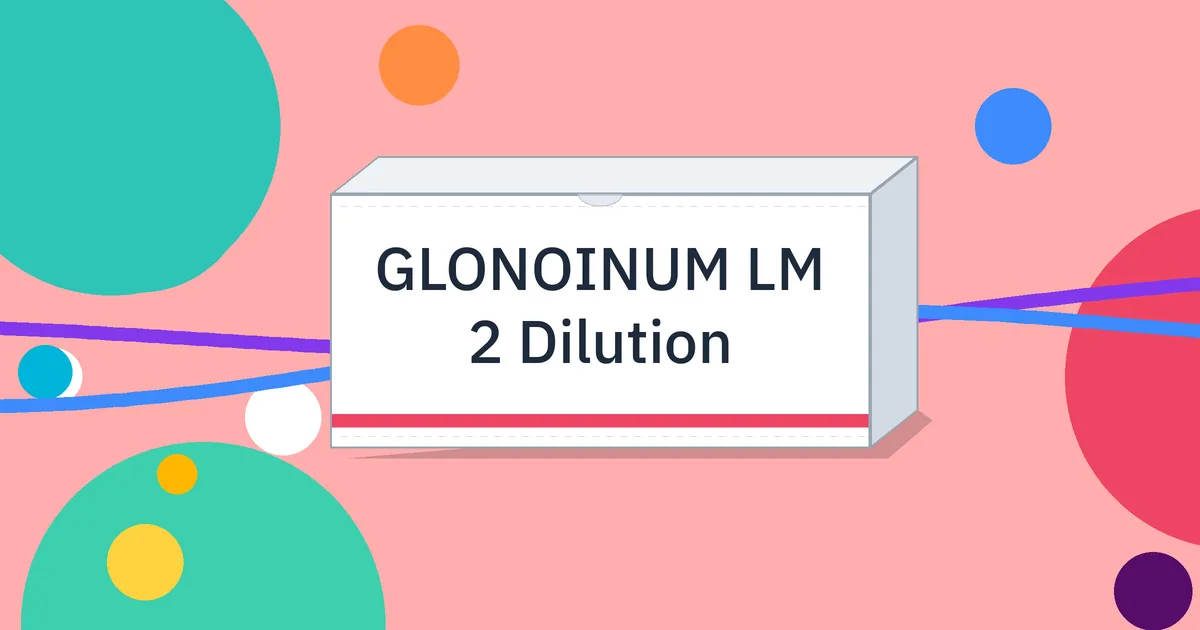 Symbolbild: Packung mit der Aufschrift GLONOINUM LM 2 Dilution (PZN 12878877) – Verfügbarkeit und Bezug in Apotheken in Frankfurt am Main