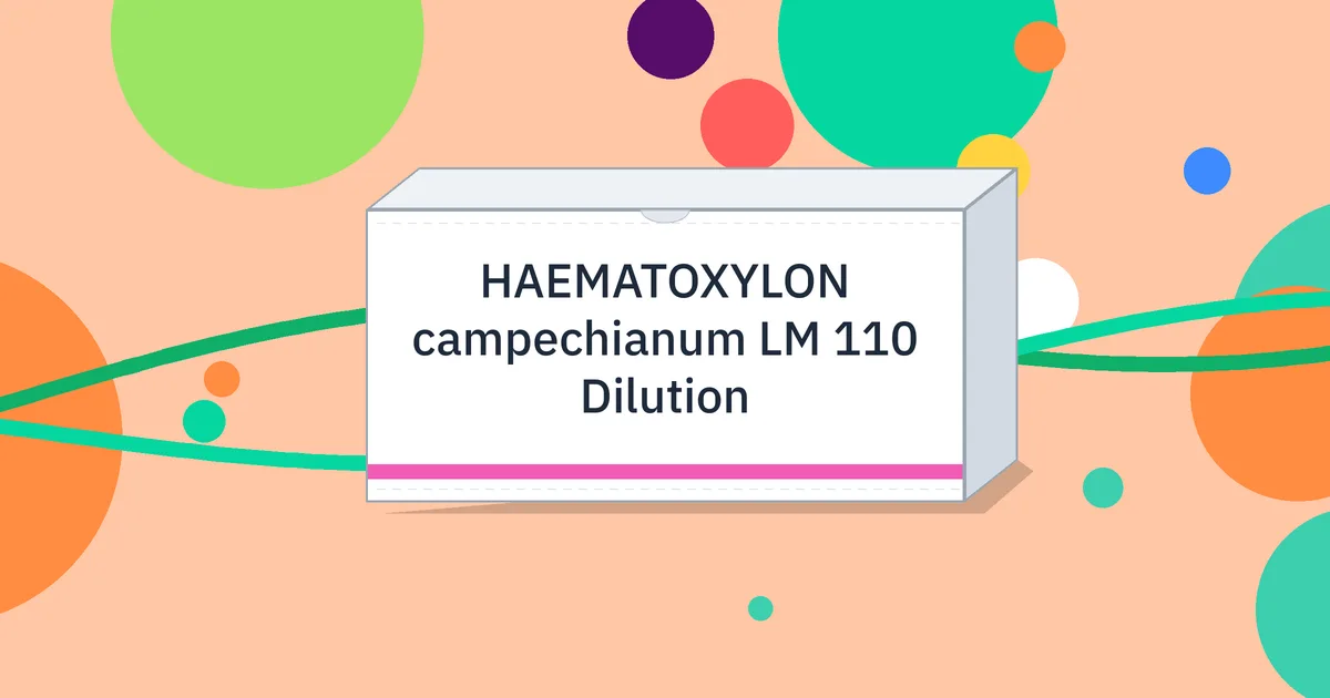 Symbolbild: Packung mit der Aufschrift HAEMATOXYLON campechianum LM 110 Dilution (PZN 13549615) – Verfügbarkeit und Bezug in Apotheken in Frankfurt am Main