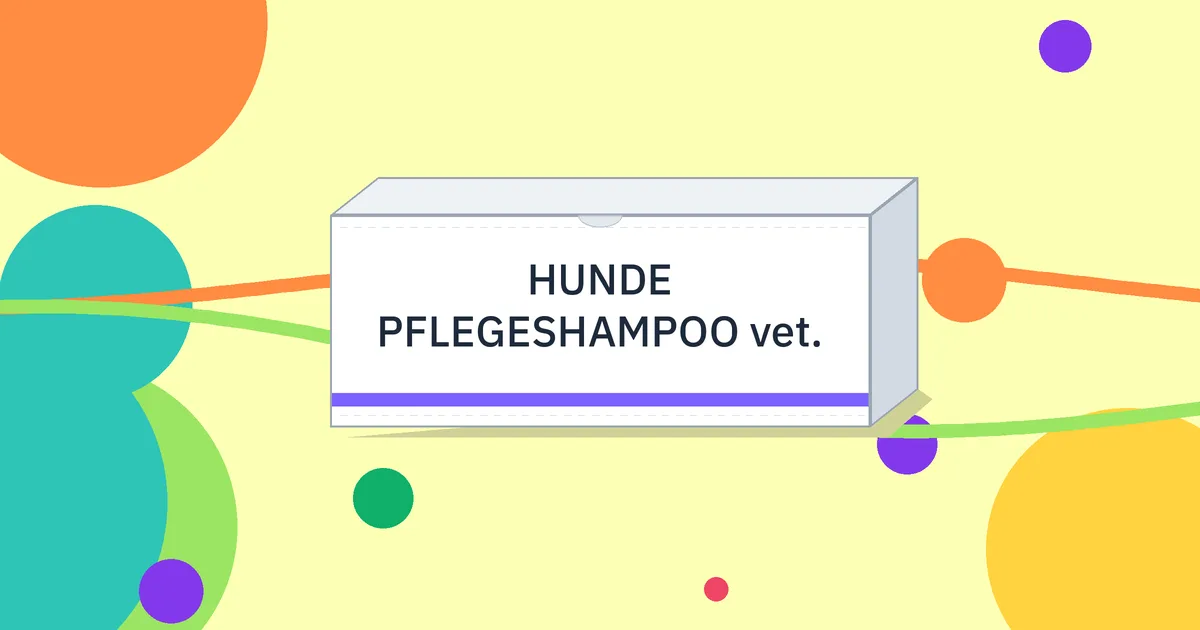 Symbolbild: Packung mit der Aufschrift HUNDE PFLEGESHAMPOO vet. (PZN 06831274) – Verfügbarkeit und Bezug in Apotheken in Frankfurt am Main