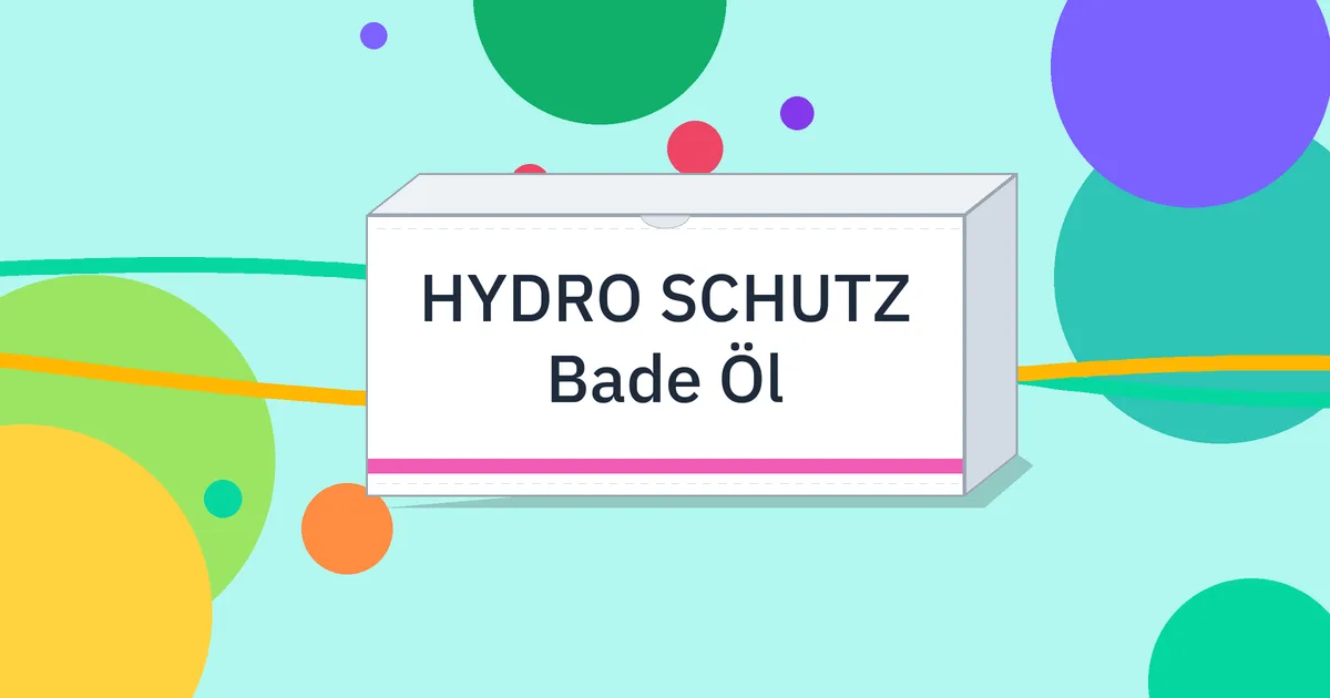 Symbolbild: Packung mit der Aufschrift HYDRO SCHUTZ Bade Öl (PZN 02751880) – Verfügbarkeit und Bezug in Apotheken in Frankfurt am Main