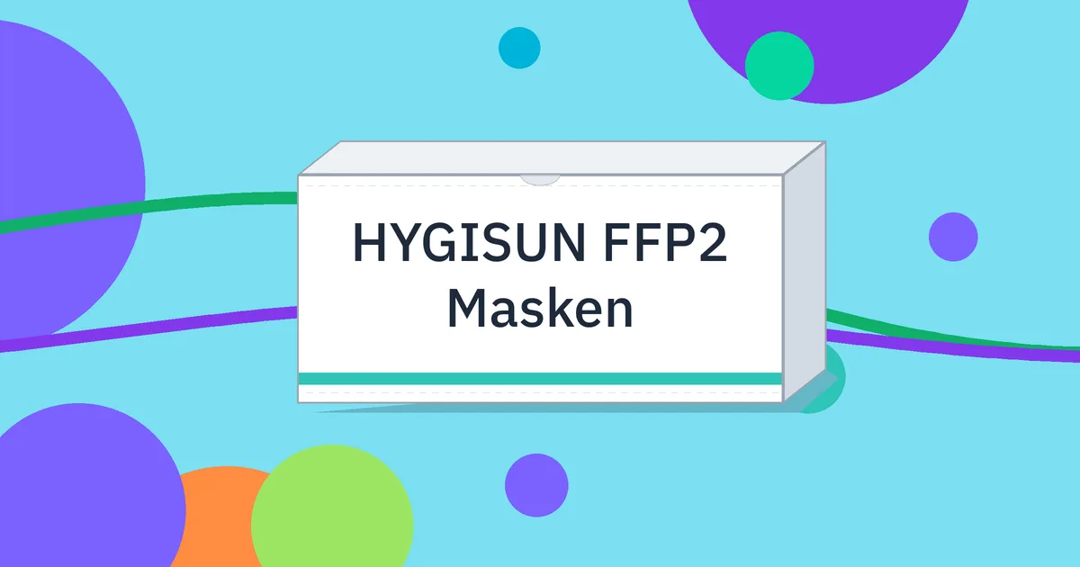 Symbolbild: Packung mit der Aufschrift HYGISUN FFP2 Masken (PZN 17242894) – Verfügbarkeit und Bezug in Apotheken in Frankfurt am Main